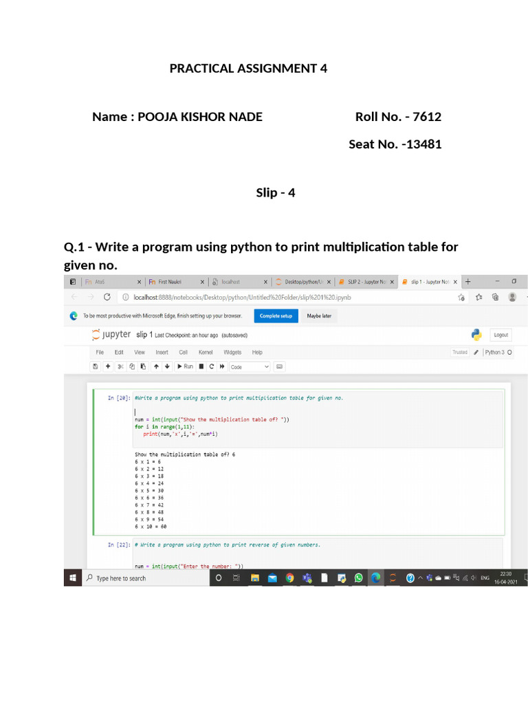 Python Programming Tasks Guide | PDF | Computers