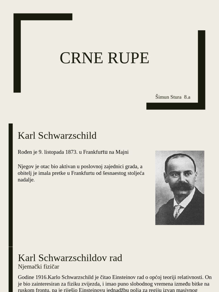 Astrofizika - Crna Rupa | PDF