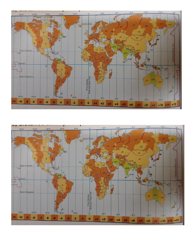 Time Zones - Maps | PDF