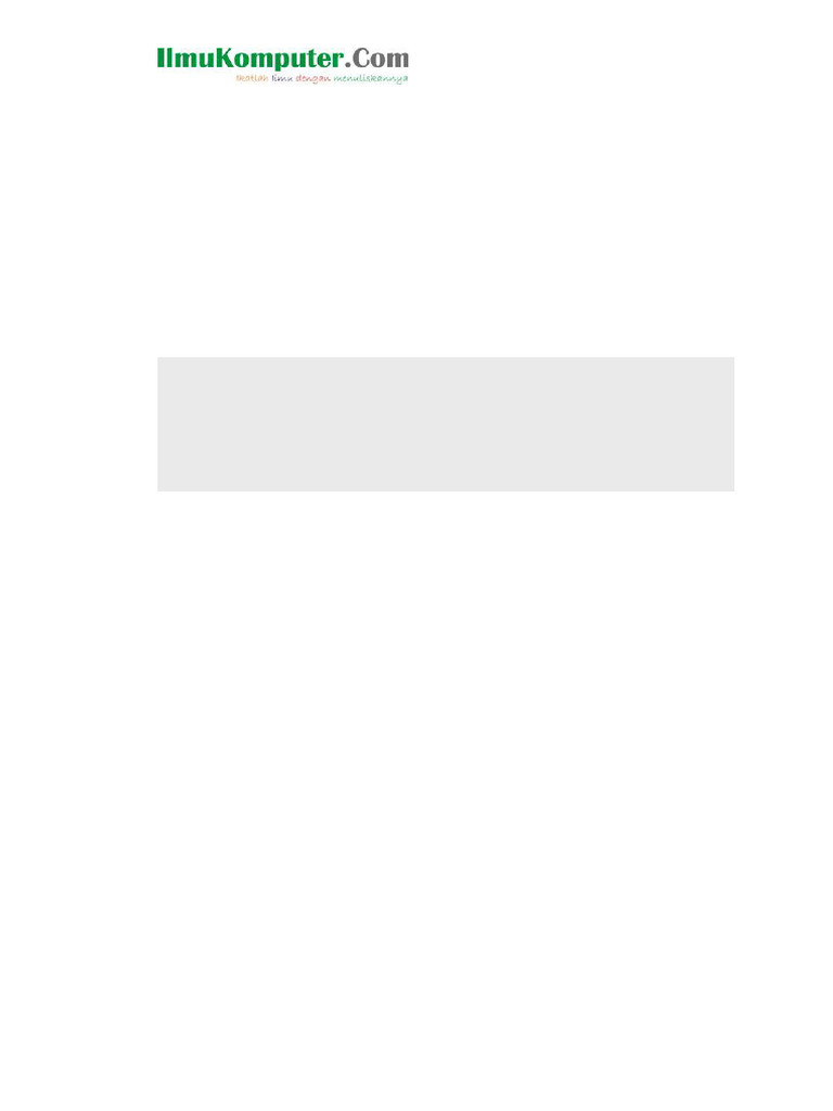 Pemrograman ASP Dalam Implementasinya Menggunakan ADO | PDF