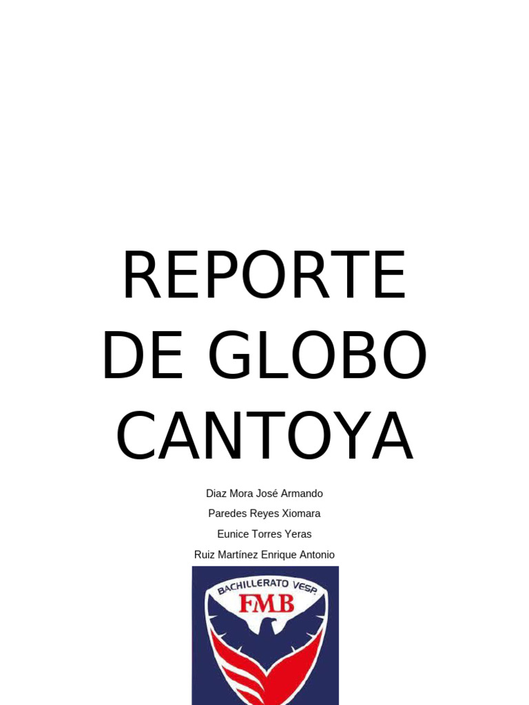 Reporte de Globo | PDF