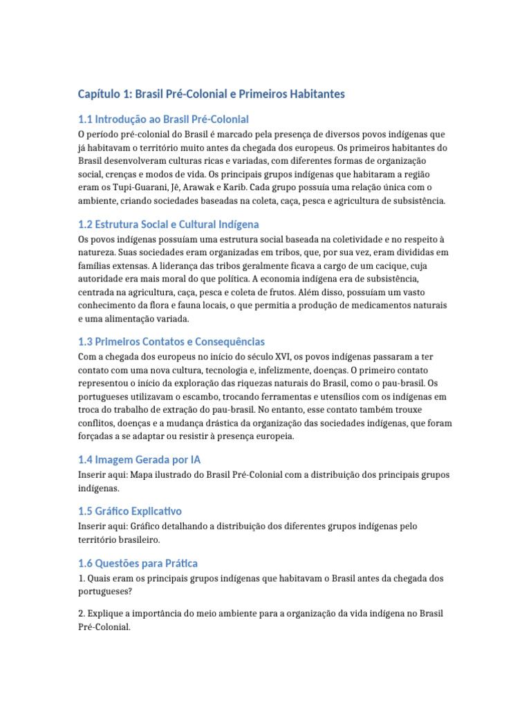 Capitulo 1 Historia Do Brasil | PDF