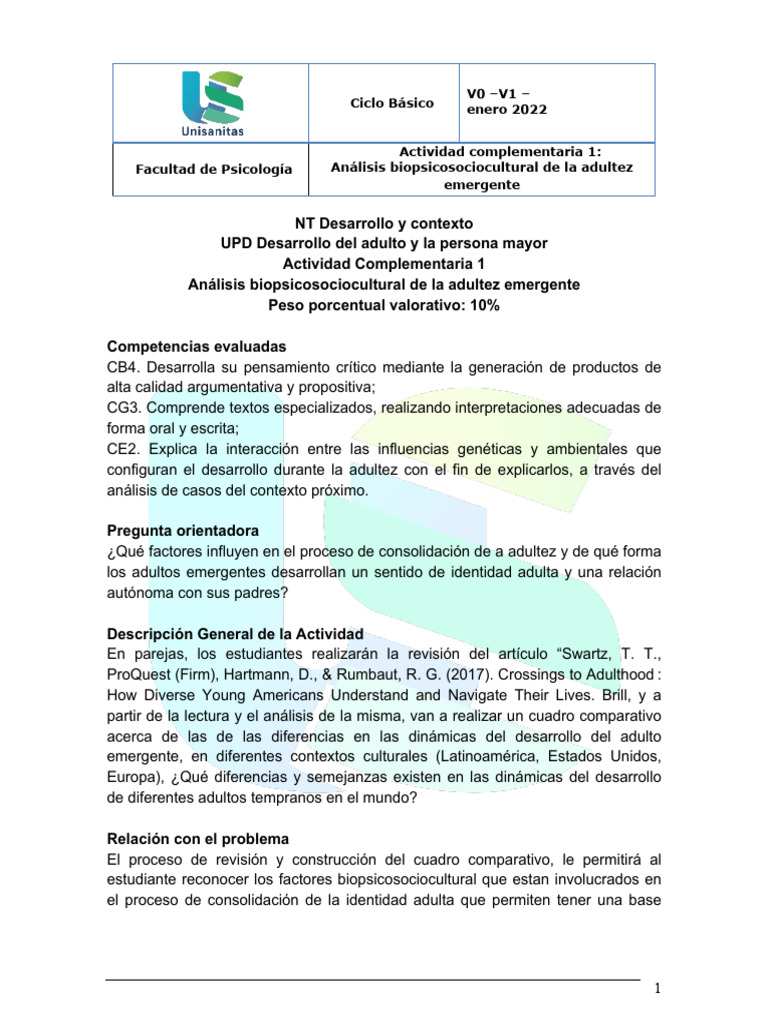 Actividad-Complementaria-1 Desarrollo | PDF