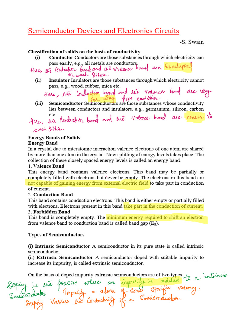 Understanding Semiconductor Devices | PDF | P–N Junction | Semiconductors