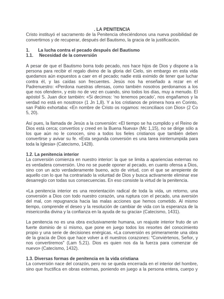 La Penitencia | PDF