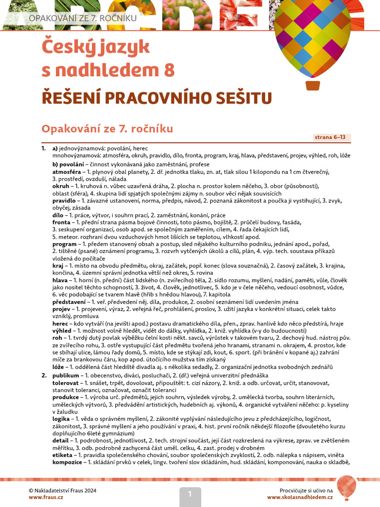 161cj Pracovni Sesit | PDF