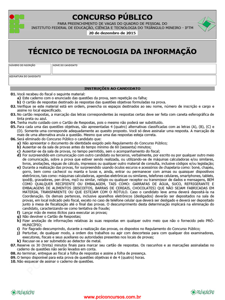 Tecn Tecnolo Informacao | PDF