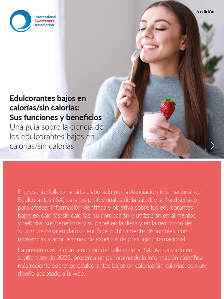 Edulcorantes Guia Sa-Booklet-2023 - Version-Es - Online | PDF