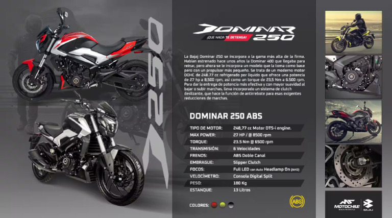 Brochure Dominar 250 ABS | PDF