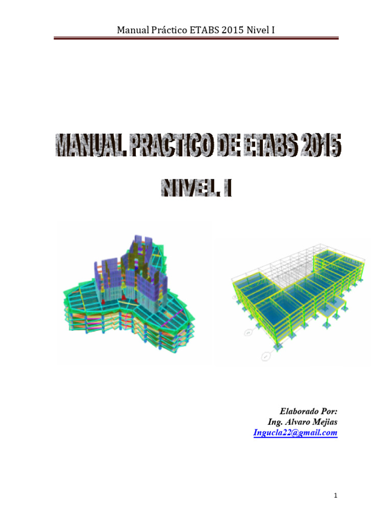Manual Practico de Etabs 2015 Nivel 1 - Rev 16-11-2019 | PDF | Structural Engineering