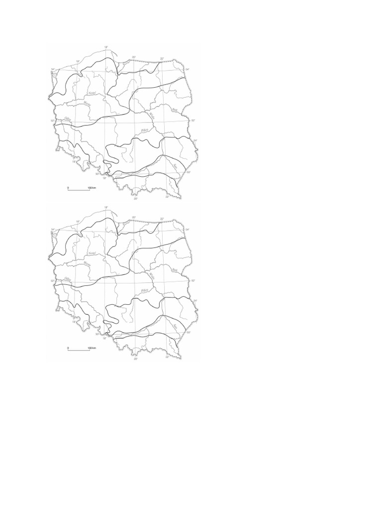 Mapa Konturowa Polski Pasy Uksztaltowania | PDF