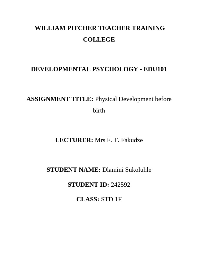 Oluhle EDU 101 | PDF