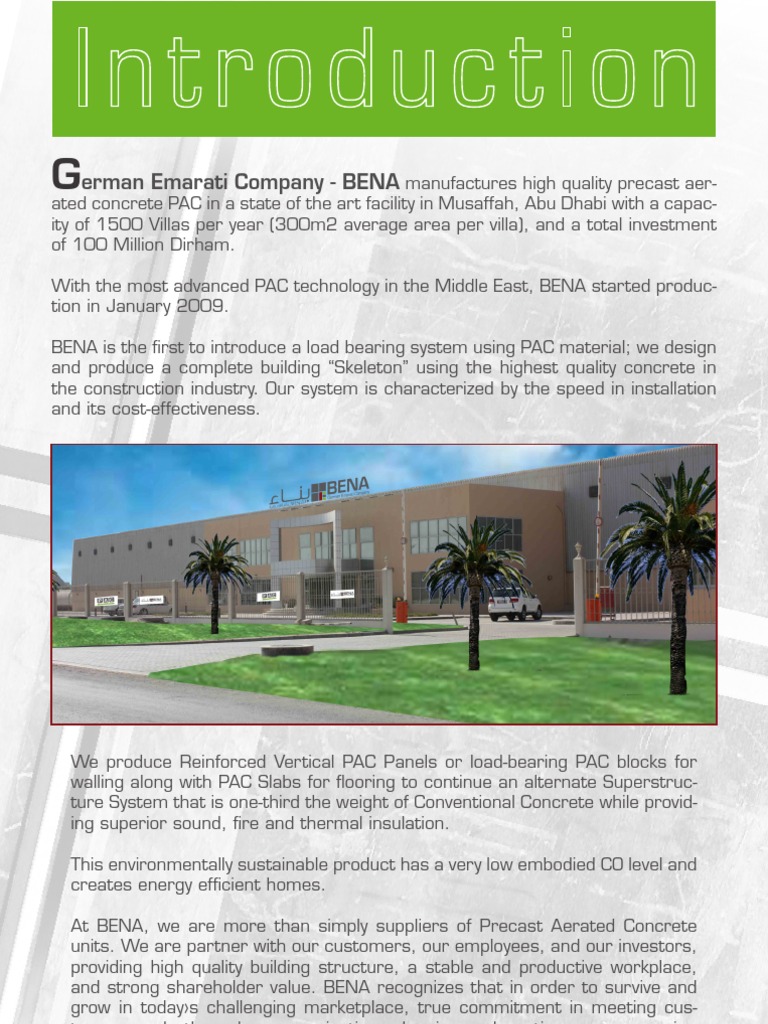 BENA Brochure | PDF | Precast Concrete | Concrete