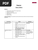 Playgroup Worksheets | PDF
