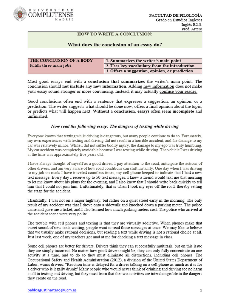 2.how To Write A Conclusion | PDF