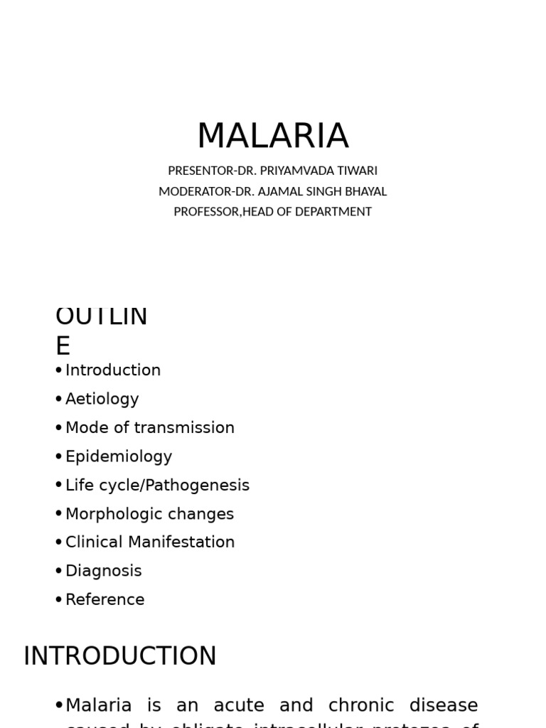 Malaria | PDF