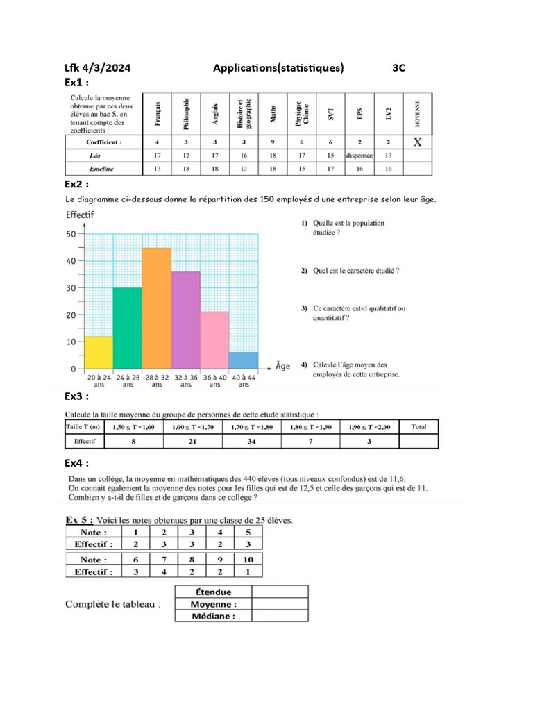 Applications (Statistiques) | PDF Applications (Statistiques) | PDF