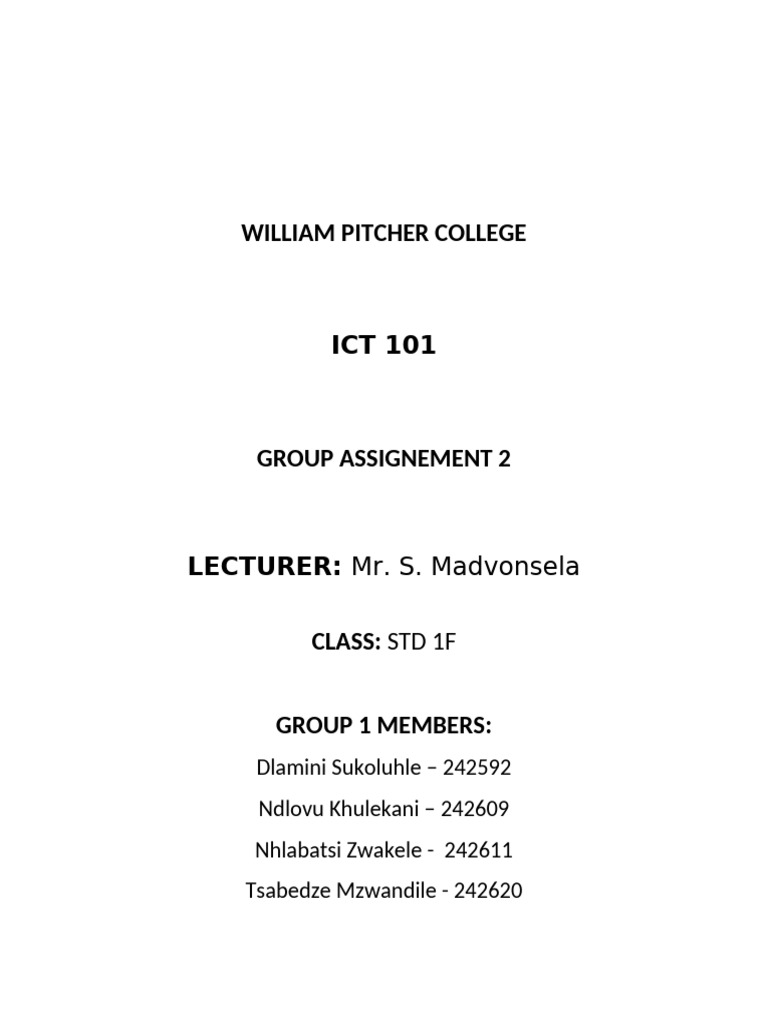 GROUP 1 Word Document | PDF