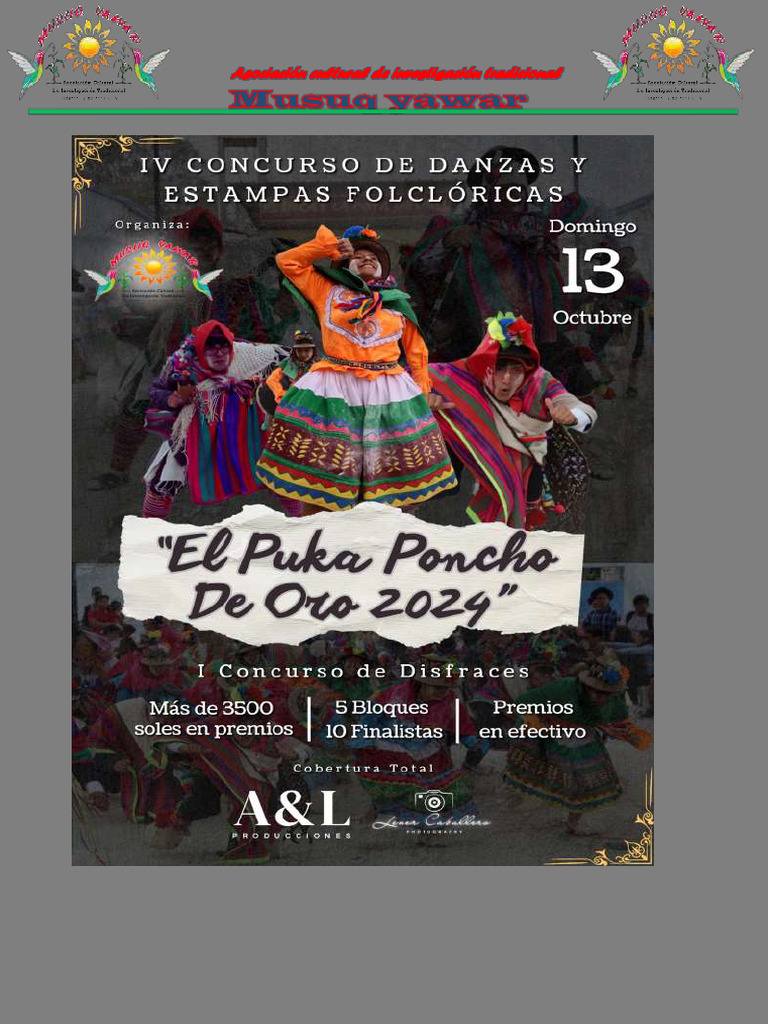 Bases Ofical Puka Poncho de Oro 2024 | PDF