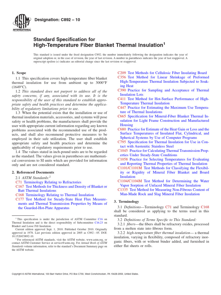 Astm C 892 | PDF