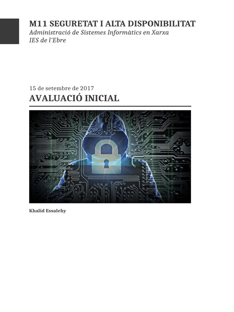 ASIX2 M11 Avaluació Inicial | PDF