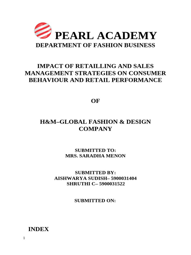 RETAIL & SALES MANAGEMENT Updated | PDF
