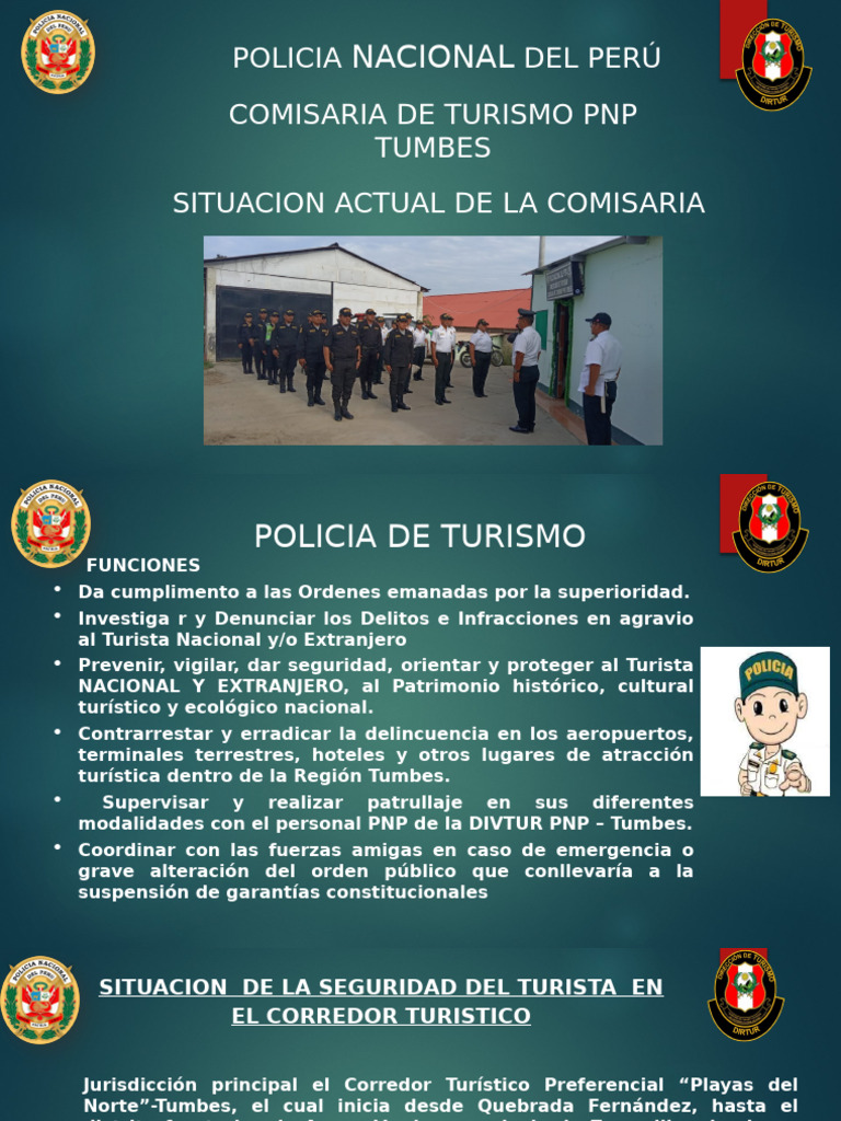 Power Point Situacion Actual de La Comisaria,Atractivos Turisticos, 2024 | PDF