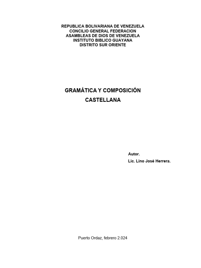 Gramatica y Composicion Castellana | PDF | Comunicación | Clásicos