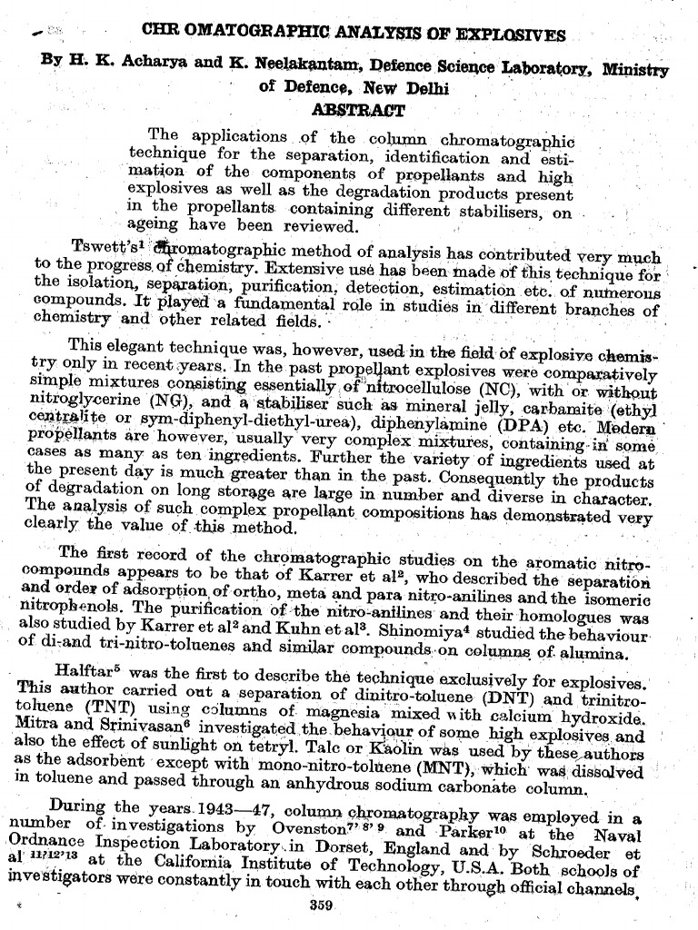 Chromatography of Expl | PDF