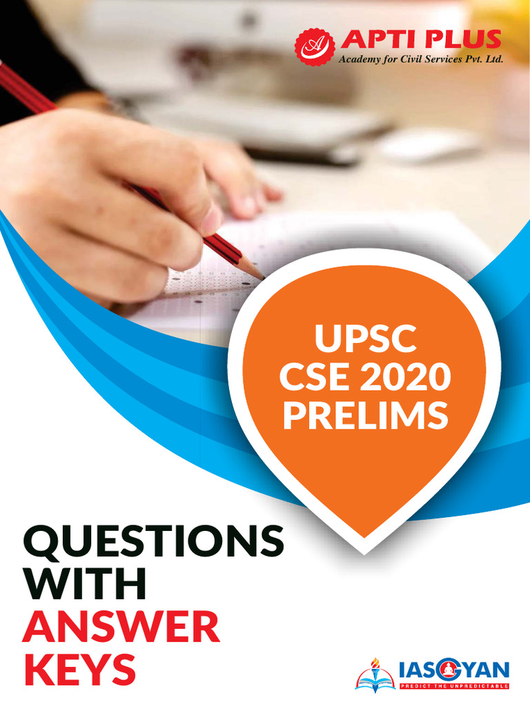 Prelims 2020 Answer Keys Without Advt | PDF