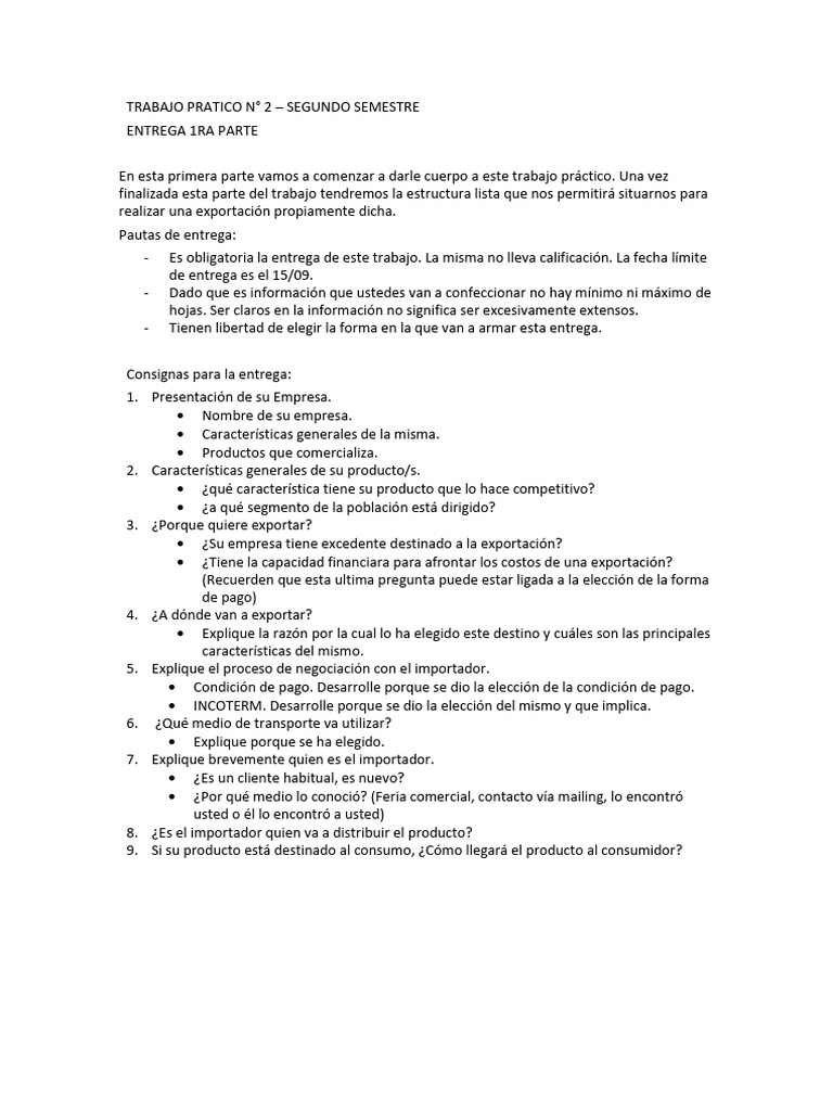 TP2 - 1ra Entrega 2024 | PDF