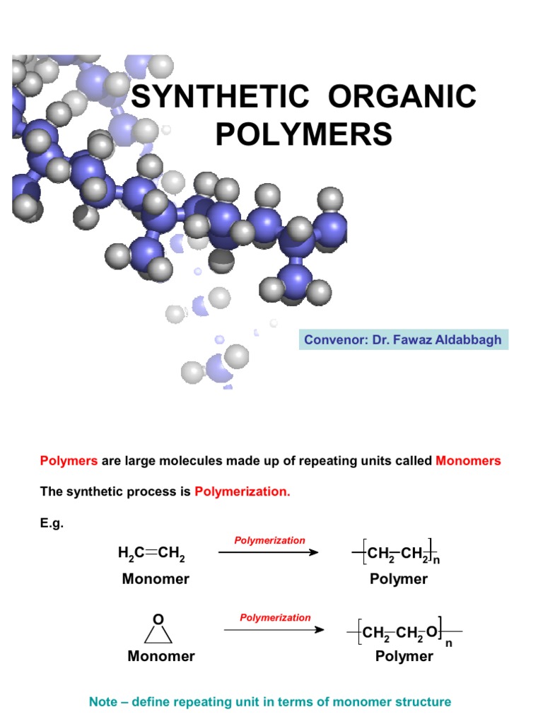 Polymer Lectures 08 Given | PDF | Polymerization | Copolymer