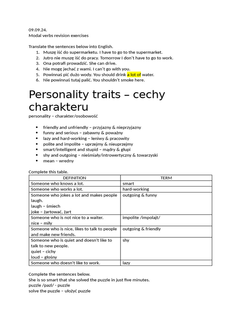 Personality | PDF