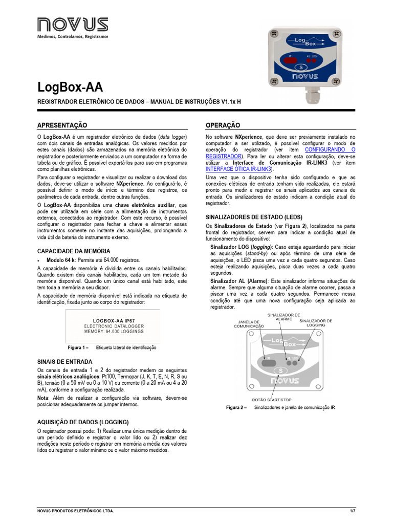 Manual Logbox-Aa v11x H PT | PDF