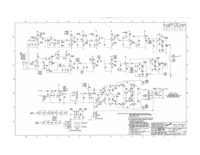 Fender EVH 5150 III Schematic | PDF