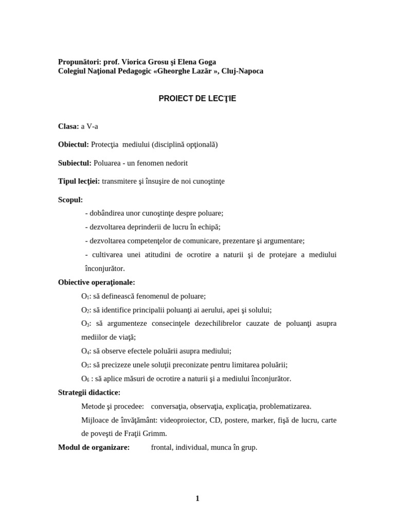 Grosu Viorica & Goga Elena - POLUAREA-UN FENOMEN NEDORIT | PDF