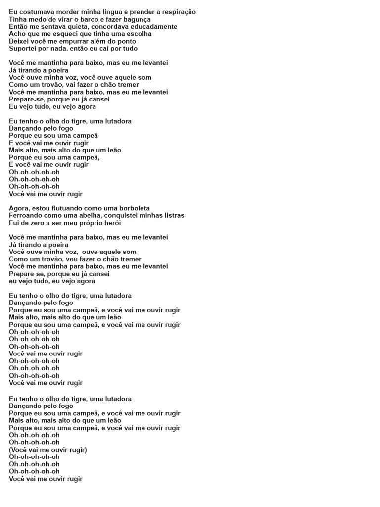 Letra Da Música | PDF