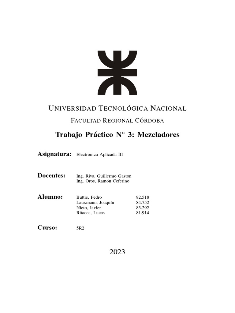 TP3 Electronica Aplicada 3-1 | PDF