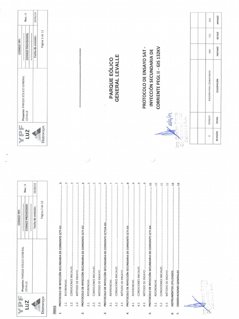 Inyección Secundaria de Corriente GIS 132 KV | PDF