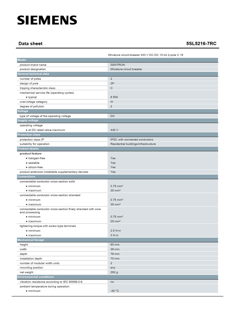 5SL52167RC Datasheet en | PDF