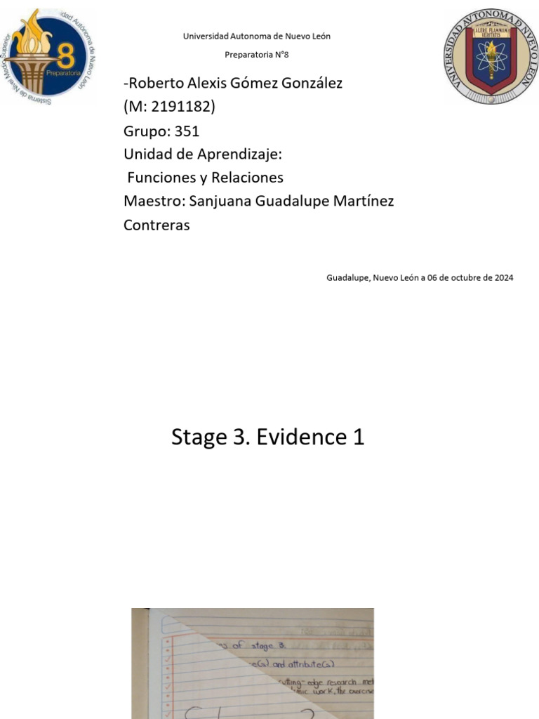 FyR Stage3 Evidence1 RAGG | PDF