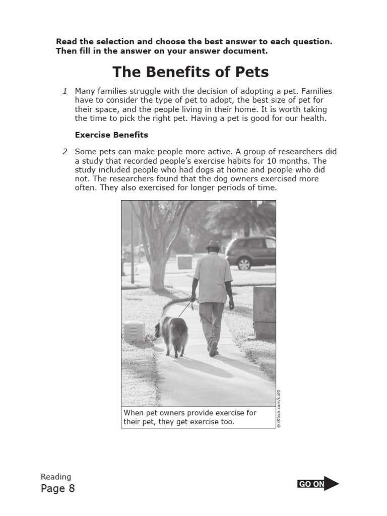The Benefits of Pets | PDF