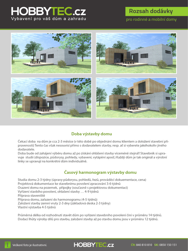 Hobbytec Rozsah Dodavky Domy | PDF