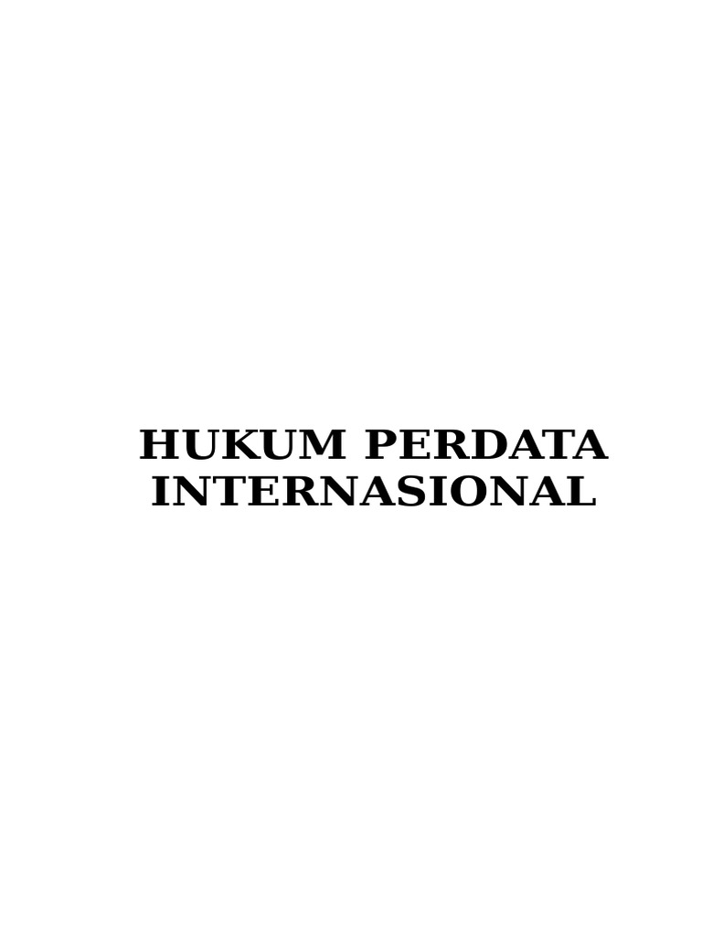 Layout Buku Hukum Perdata Internasional - DR Yulia - 2016 | PDF