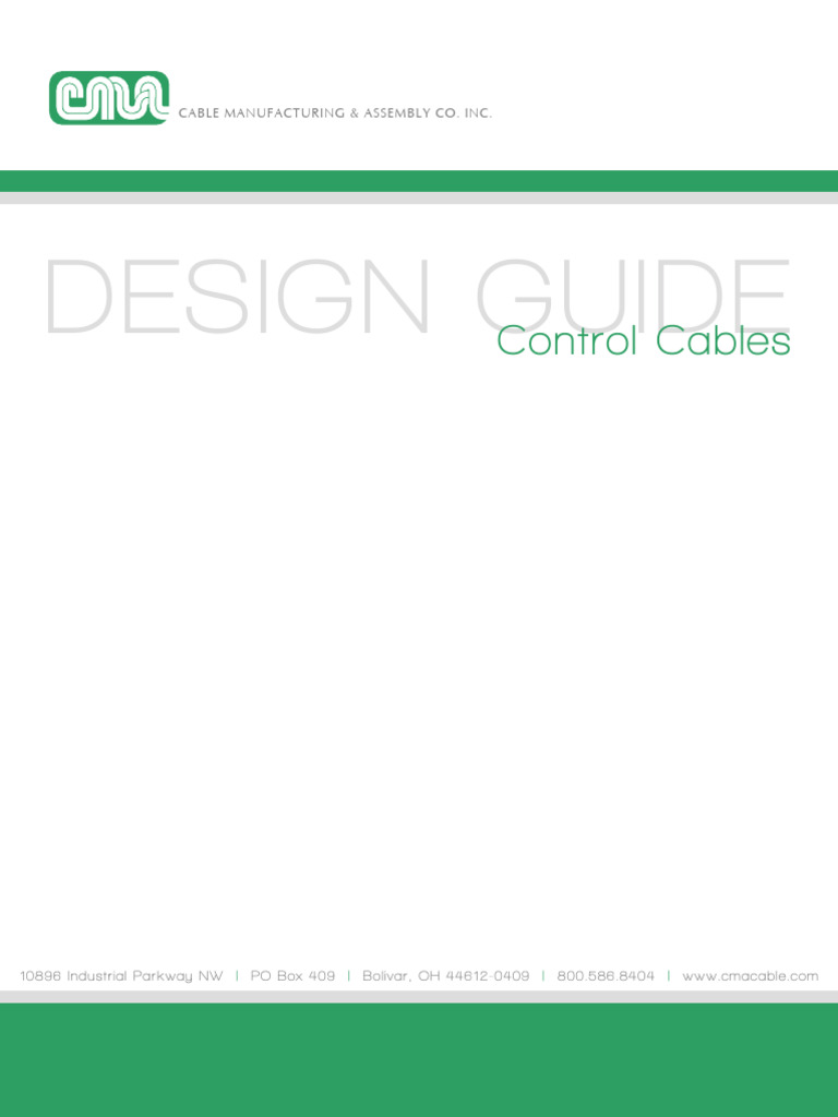 Control Cables Design Guide | PDF | Pipe (Fluid Conveyance) | Buckling