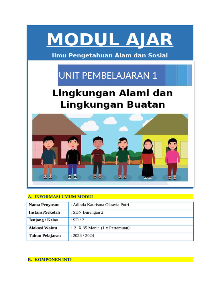 Modul Ajar Lingkungan | PDF