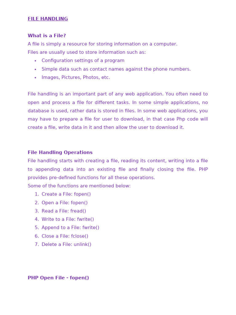 File Handling | PDF