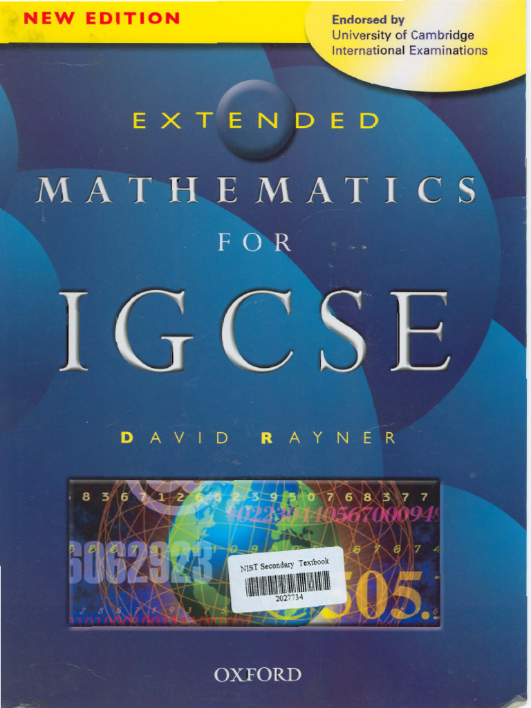 Cambridge Igcse Mathematics Core And Extended Coursebook With Cd Rom Cambridge