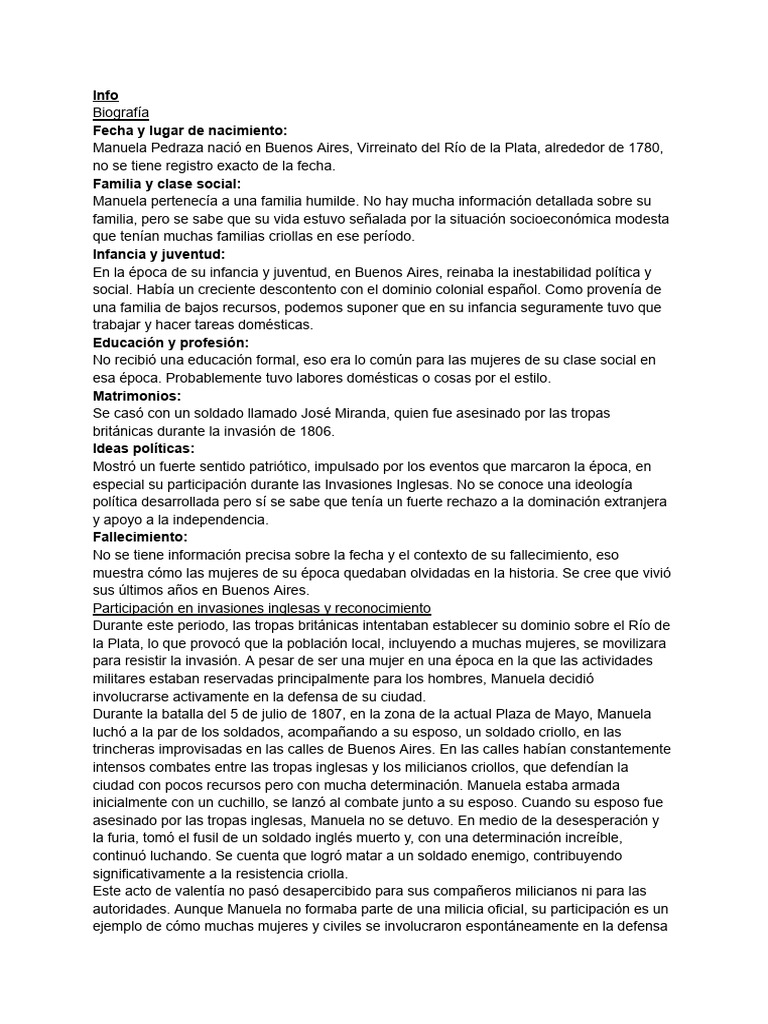 Manuela Pedraza | PDF