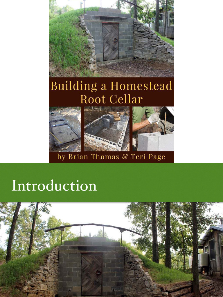 Building a Homestead Root Cellar | PDF